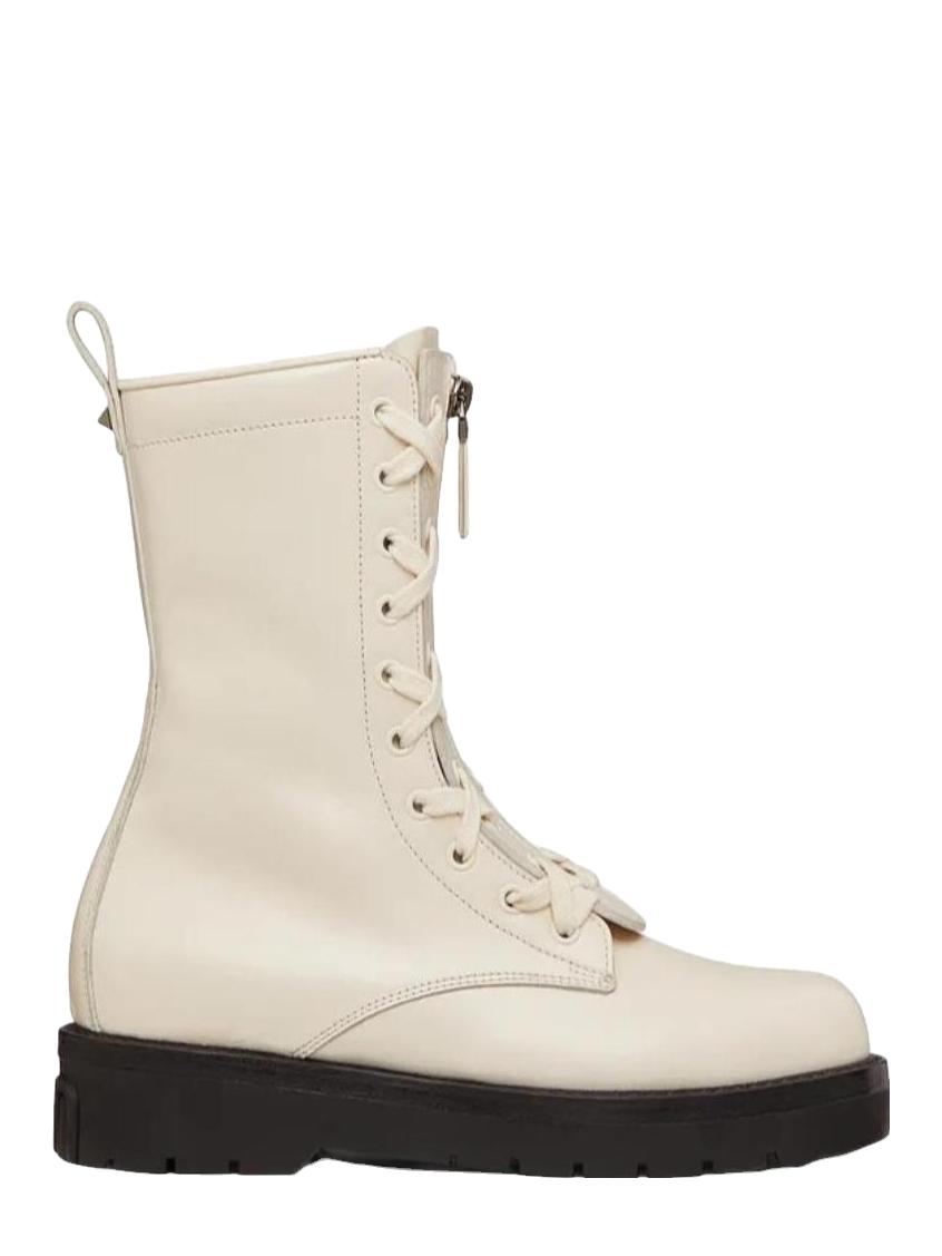 VALENTINO Valentino Garavani Rockstud Lace-Up Combat Boots
